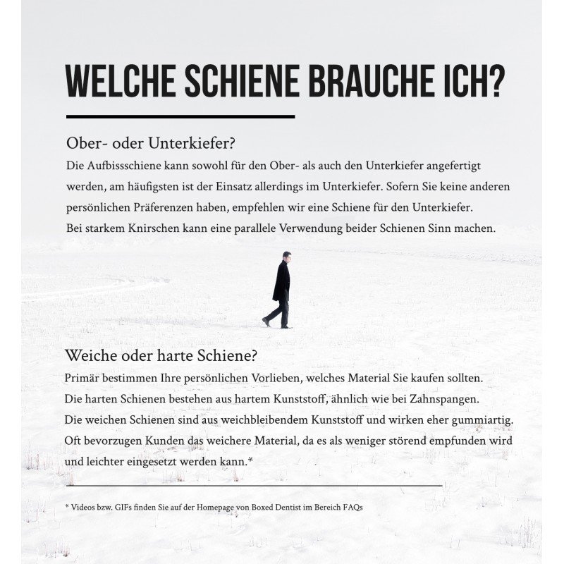 Knirscherschiene | Knirschschiene | Bruxismusschiene | Aufbissschiene ...